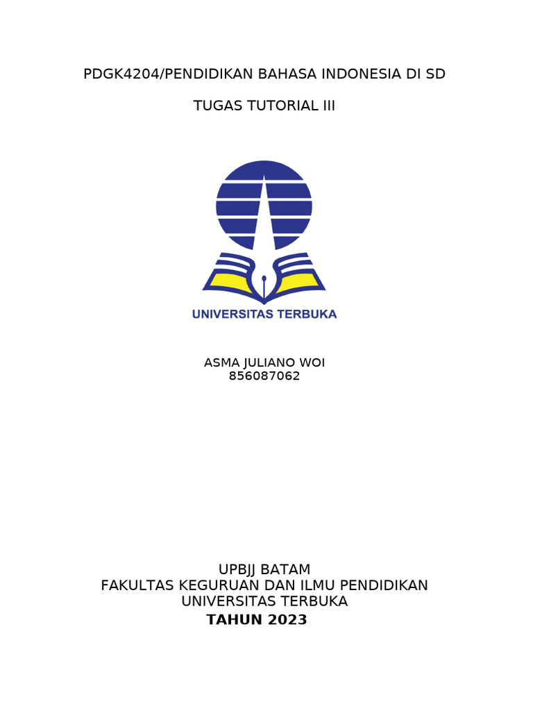 Tugas Iii Bahasa Indonesia | PDF