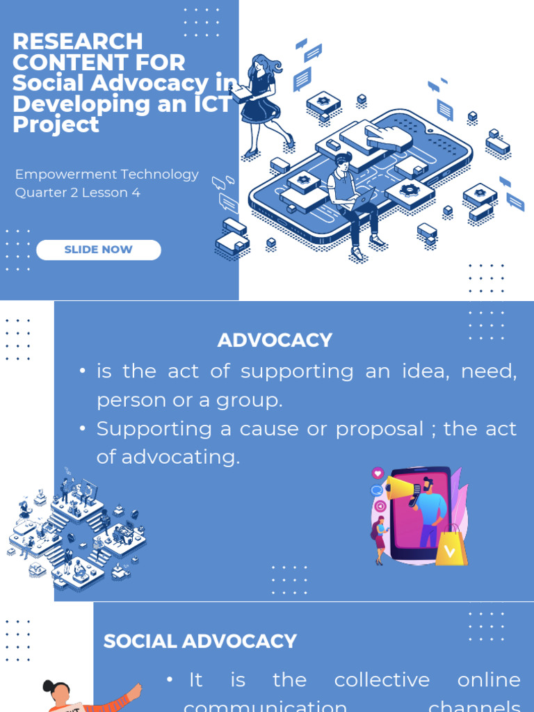 ICT Project Research for Social Advocacy | PDF | Infographics | Information