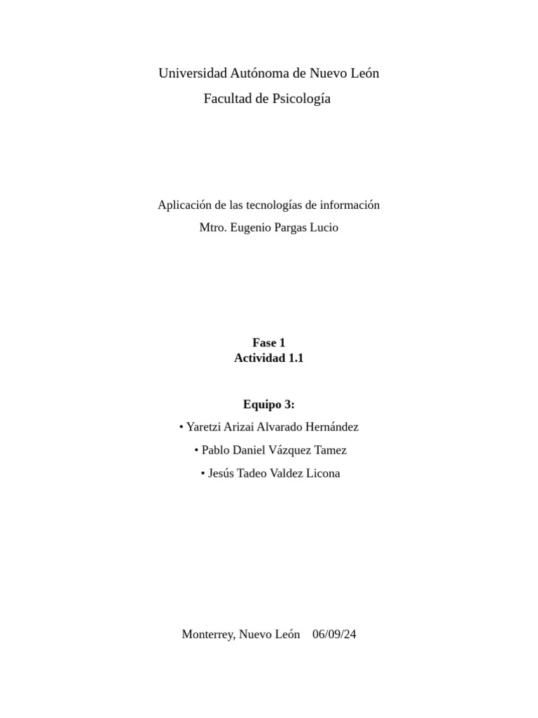 A1.1 Eq3 ATDI | PDF | Ansiedad | Adolescencia