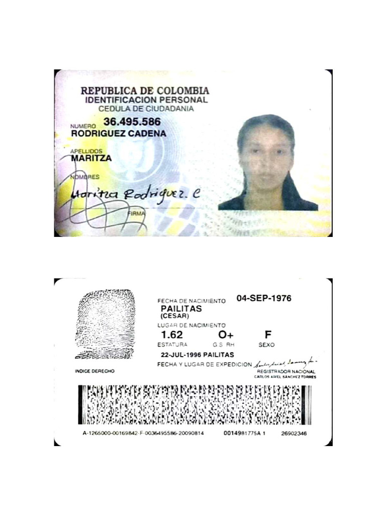 Cedula Maritza | PDF