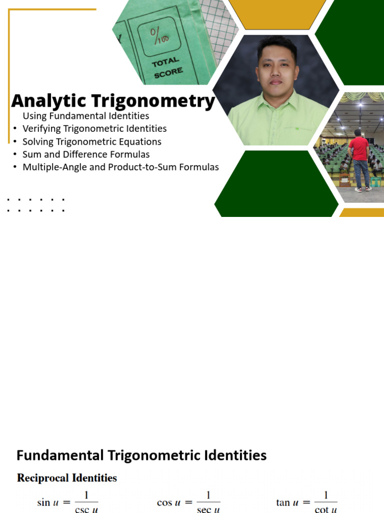 Trigonometric Identities and Equations | PDF