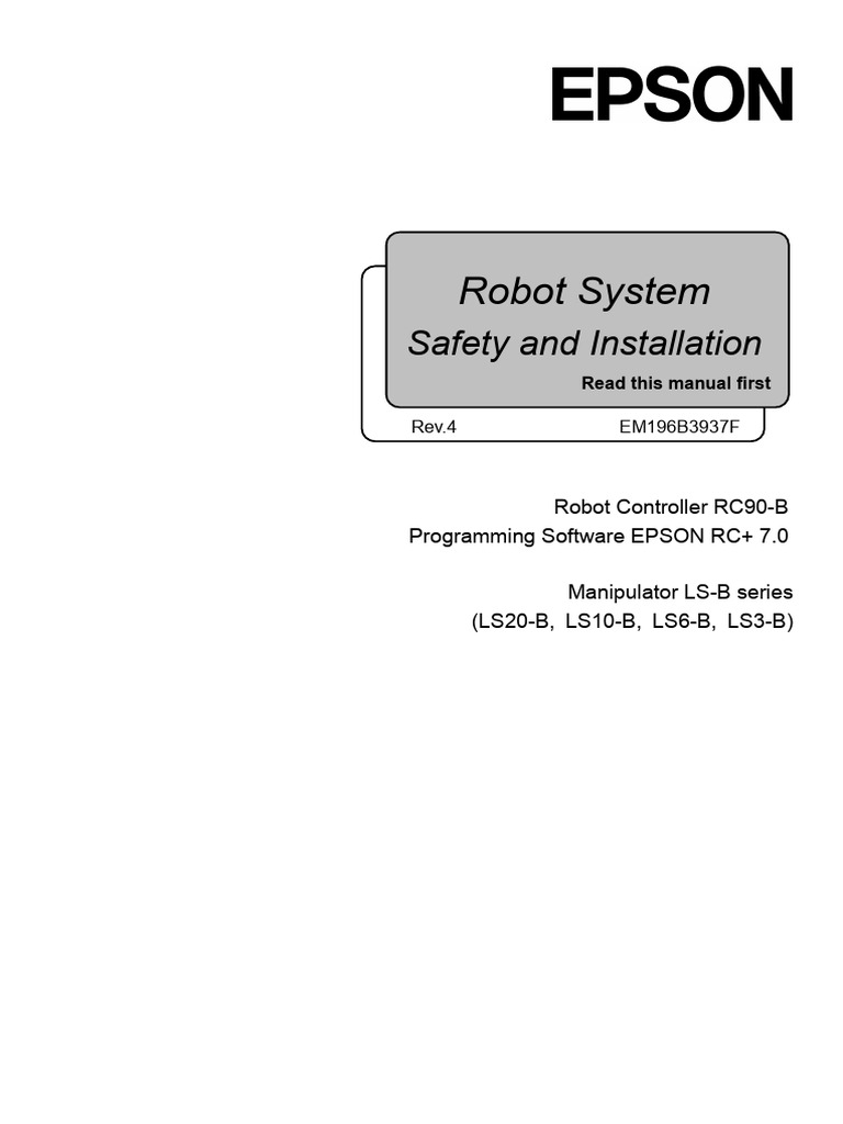 RC90-B Safety and Installation Guide | PDF | Robot | Robotics