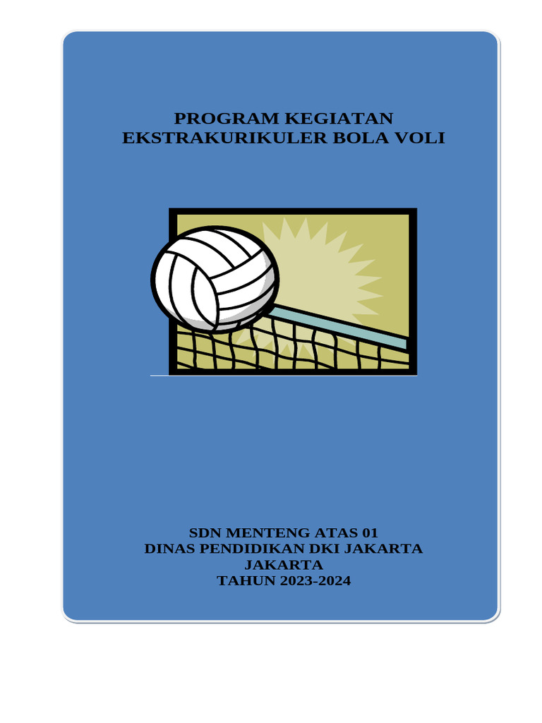 Proposal Dan Program Ekstrakurikuler Bola Voli | PDF