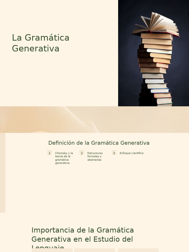 La Gramatica Generativa | PDF | Crecimiento personal y profesional ...