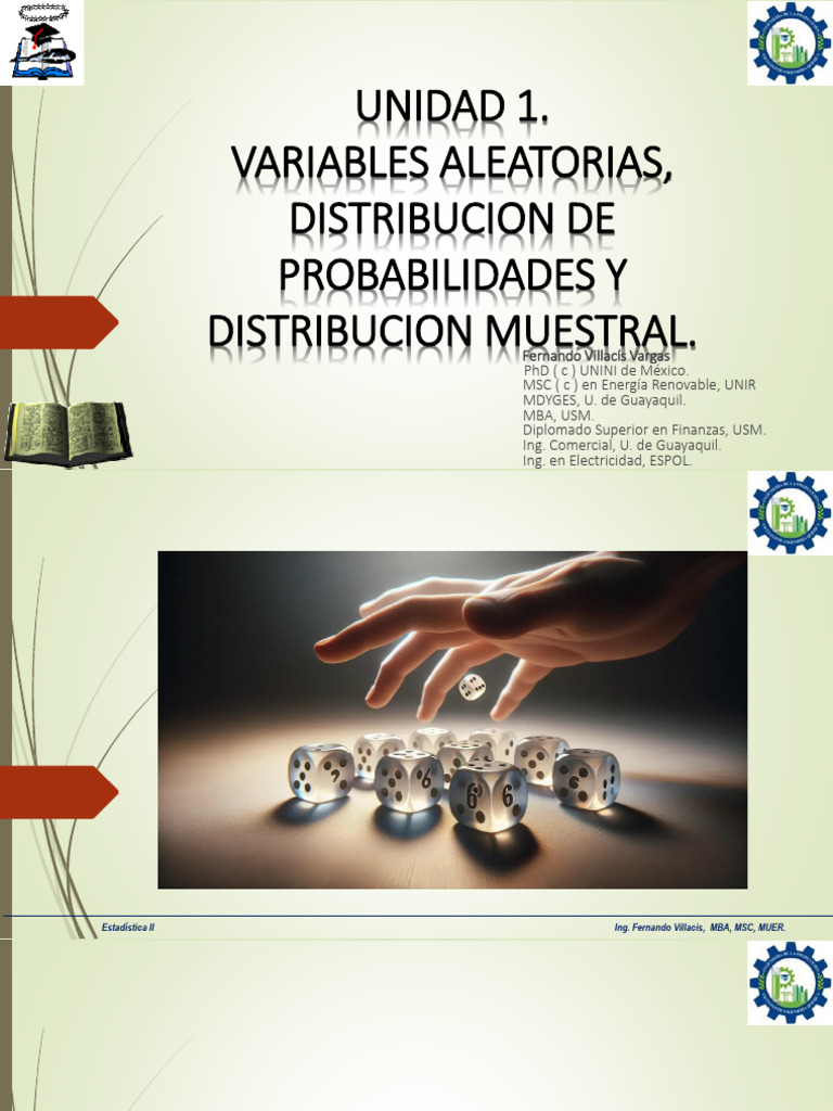 Variables Aleatorias, Distribución de Probabilidades y Distribución Muestral - Tareas - Binomial ...