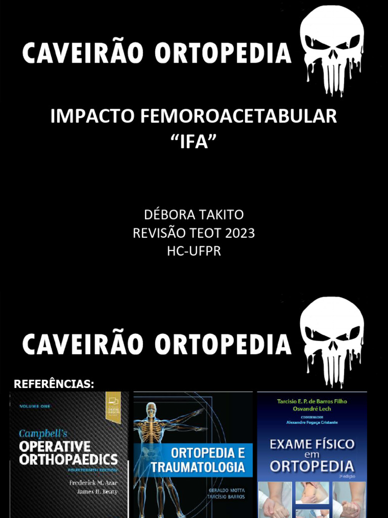 IFA - Impacto Femoro Acetabular 2023 | PDF | Pélvis | Dor
