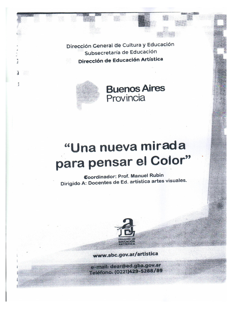 Una Nueva Mirada de Pensar El Color. Rubin | PDF