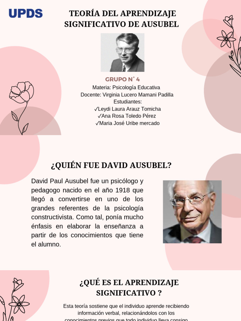 Ausubel | PDF | Aprendizaje | Evaluación