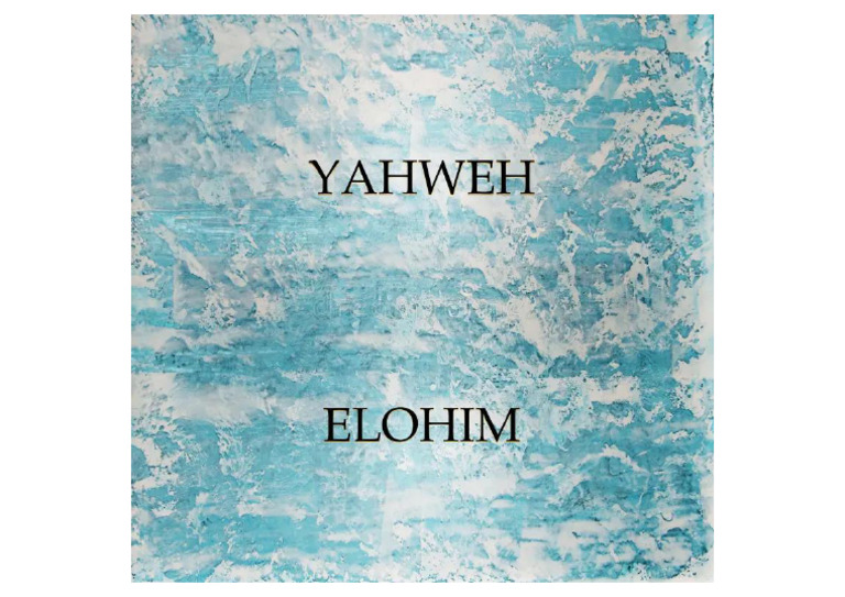 Elohim Yhwh Hebrew Deus Nome Tetragrammaton Yahweh JHVH Yahveh Yhovah ...