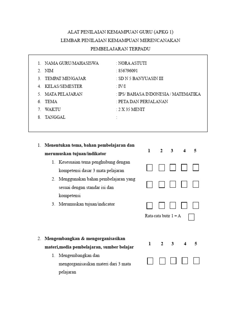 APKG Tugas Nora | PDF | Karier & Perkembangan | Seni