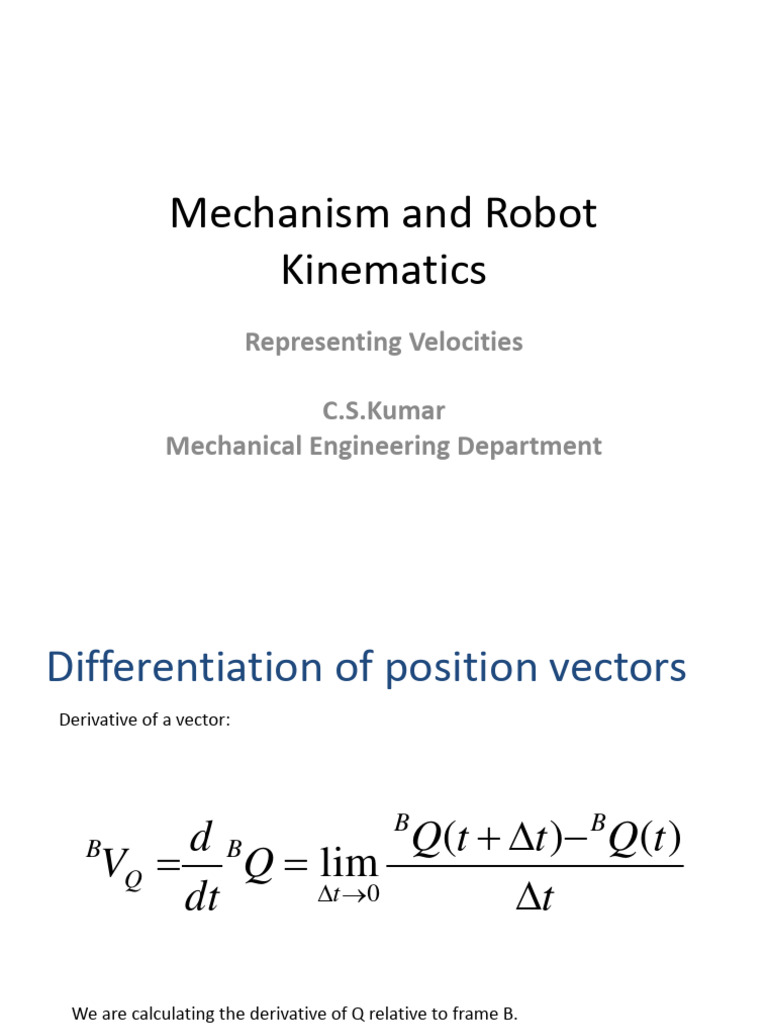 Me MRK 18 Topic-2-Velocities | PDF | Velocity | Mechanical Engineering
