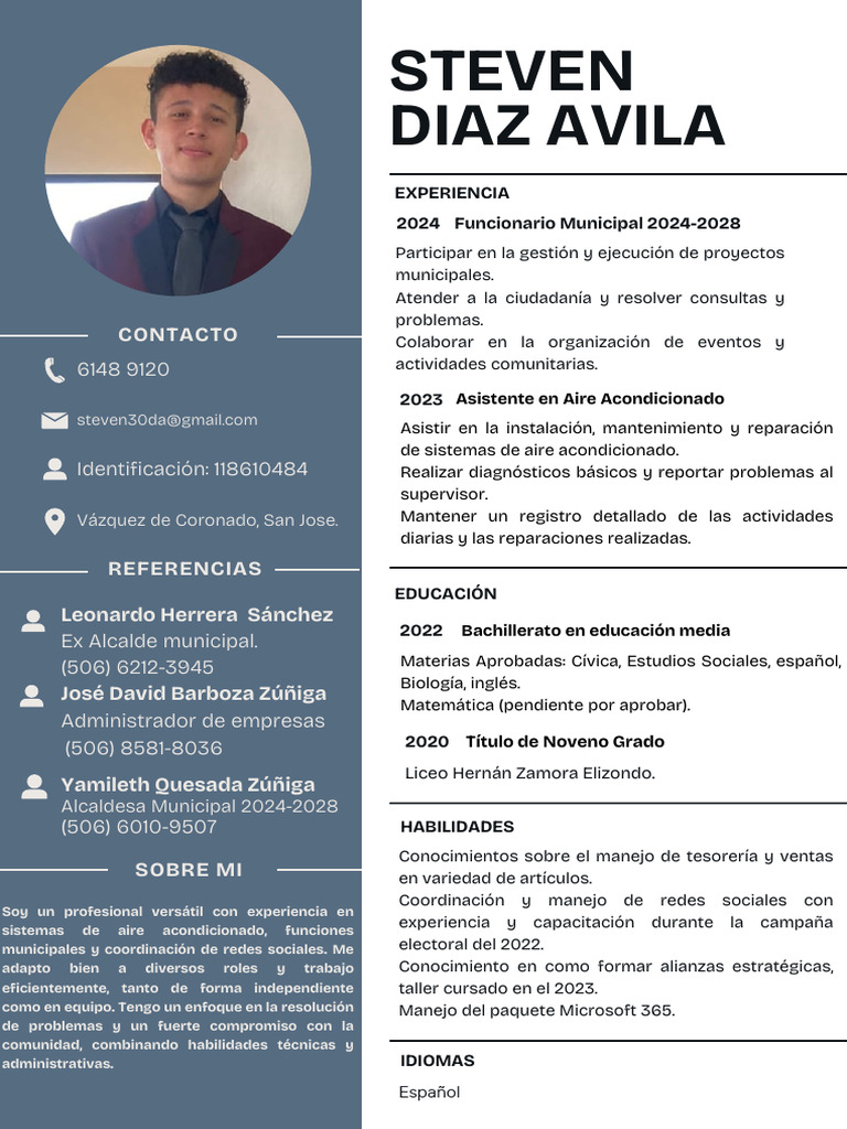 CV Steven Diaz Avila | PDF | Negocios