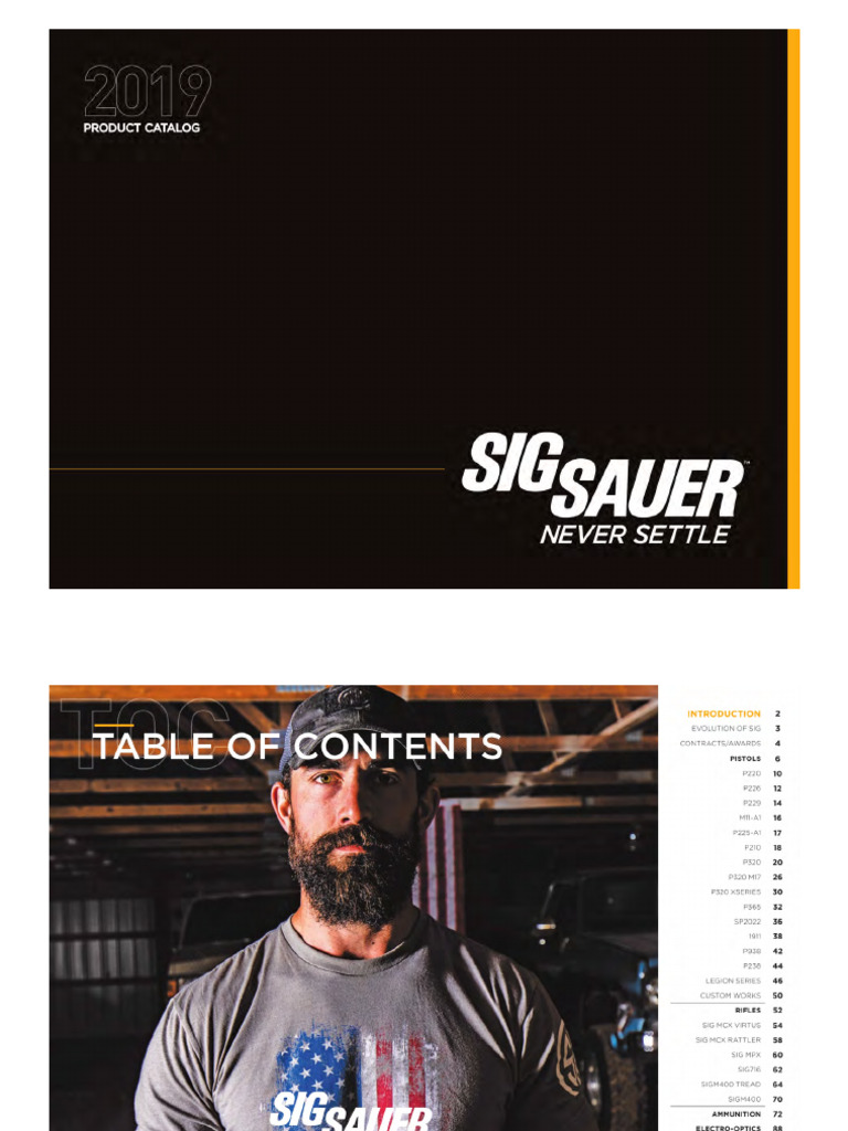 2019 Sig Sauer Products | PDF