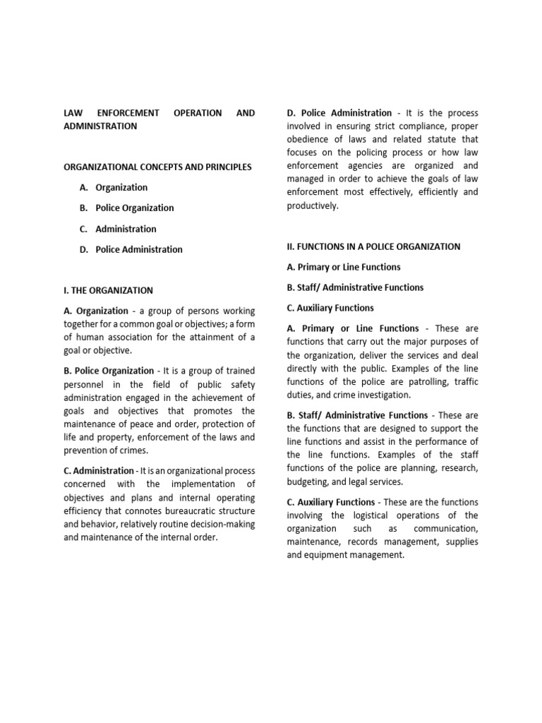 LEOA Handouts | PDF | Police | Justice