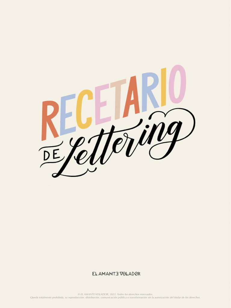 Plantilla de Lettering | PDF | Lápiz | Caligrafía