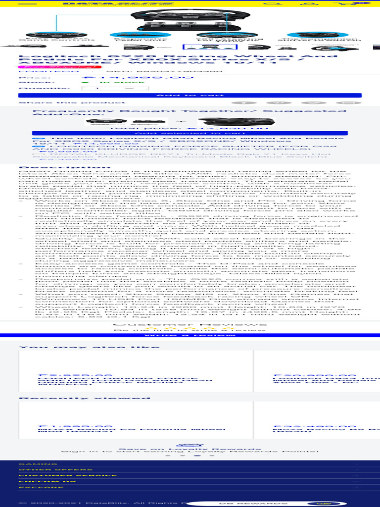 DataBlitz - Logitech G920 Racing Wheel and Pedals | PDF | Land Vehicles ...
