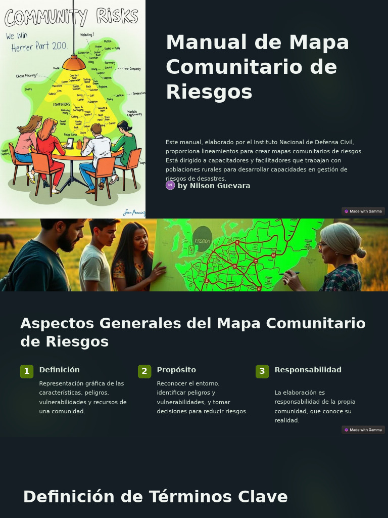 Manual de Mapa Comunitario de Riesgos | PDF | Riesgo | Mapa