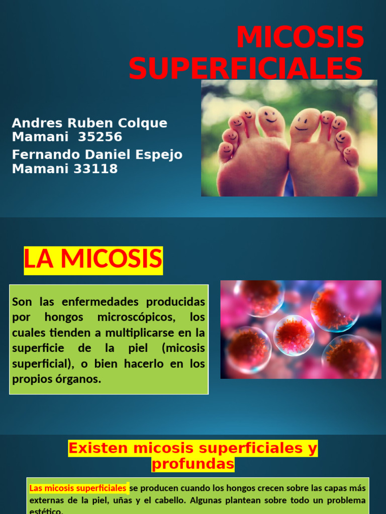 Micosis Superficiales: Tipos y Tratamiento | PDF | Hogar, jardinería y ...