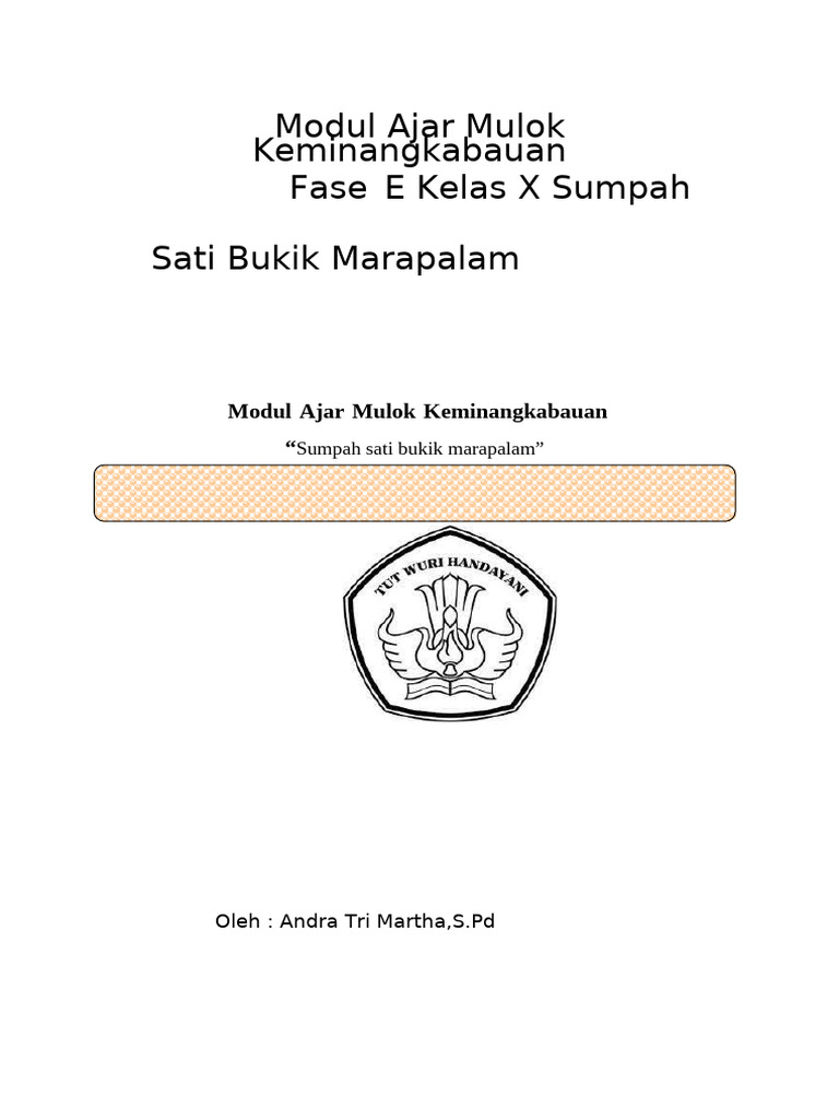 Modul Ajar Mulok | PDF