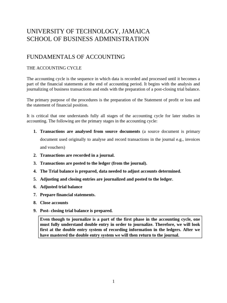 Unit 3 Recording Financial Transactions | PDF | Debits And Credits ...