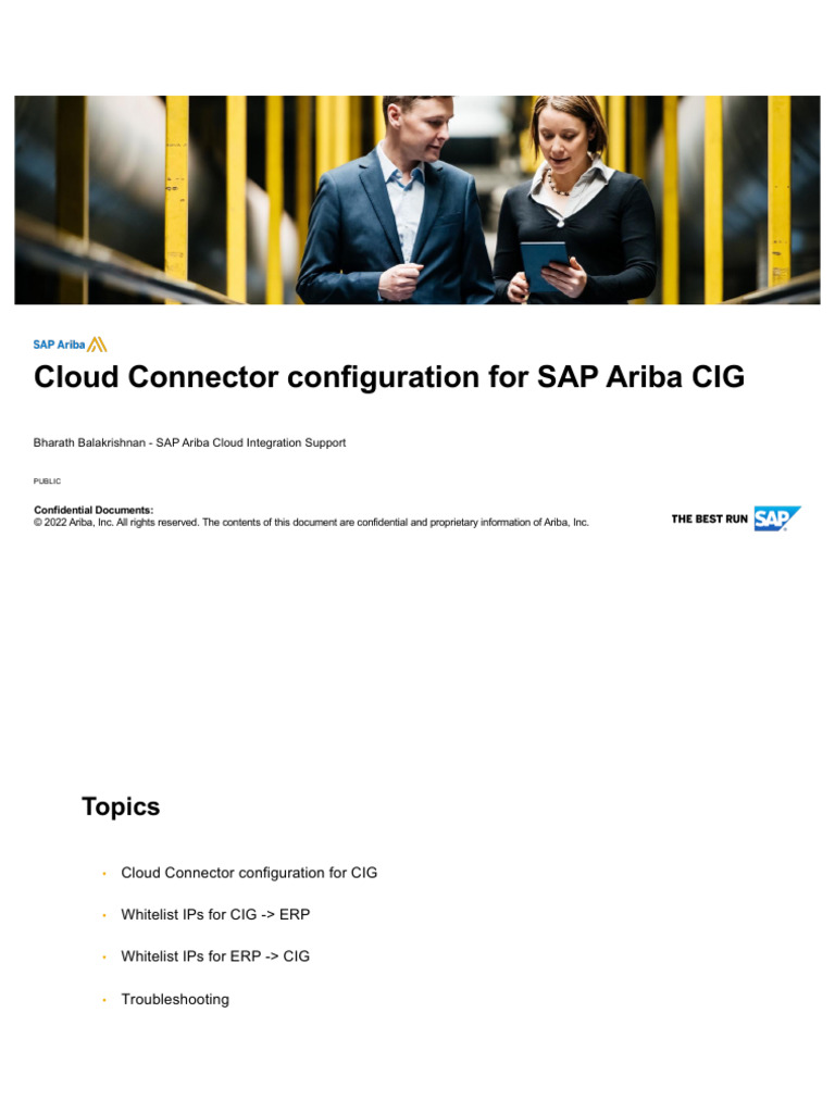SAP Ariba CIG Cloud Connector Setup | PDF | Proxy Server | Data ...