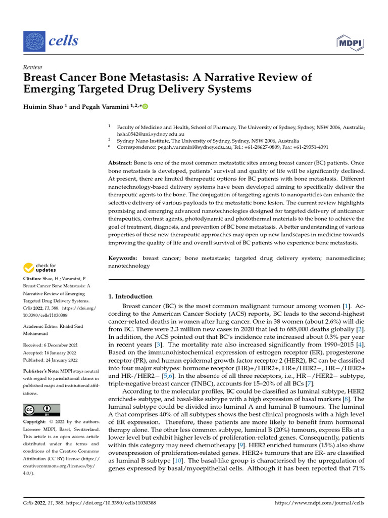 Ca Mamma Bone Metastasis | PDF | Metastasis | Cell Adhesion