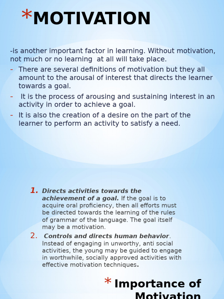 Powerpoint Motivation | PDF | Motivational | Motivation