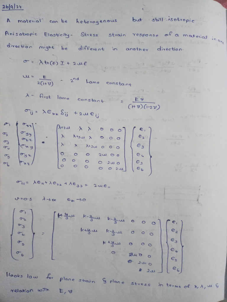 Toe Notes | PDF | Elasticity (Physics) | Physical Quantities