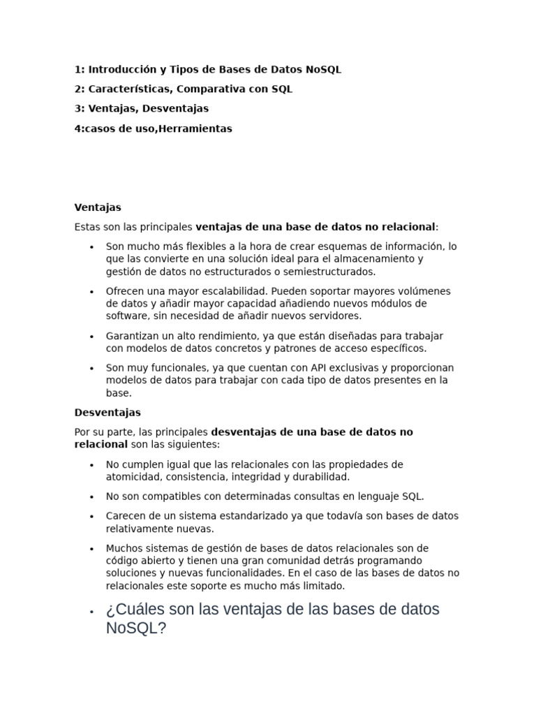 Expo BD II | PDF | No Sql | Bases de datos