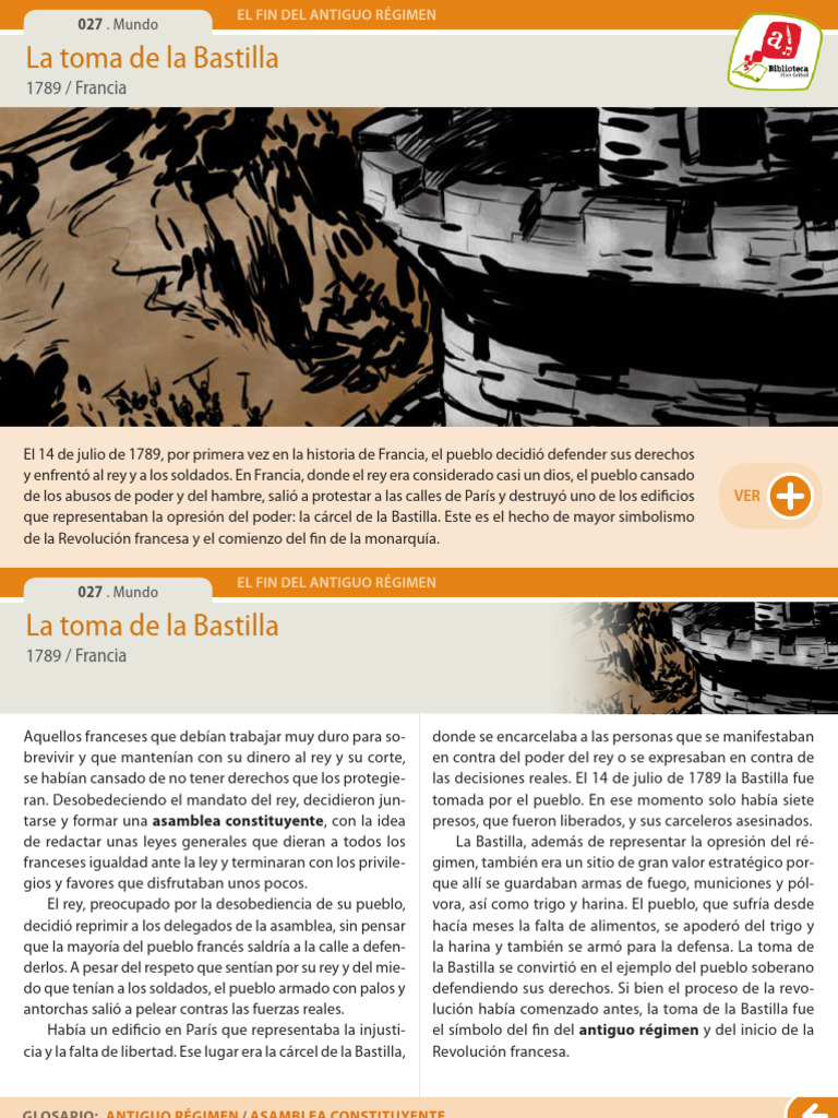 027 La Toma de La Bastilla | PDF | Constitución | revolución Francesa