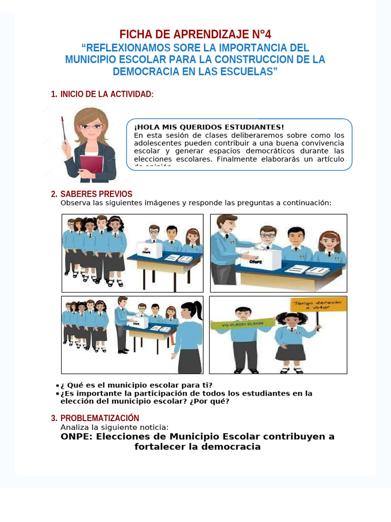 Ficha N°4 - 3er Grado DPCC | PDF | Democracia | Ideologías políticas