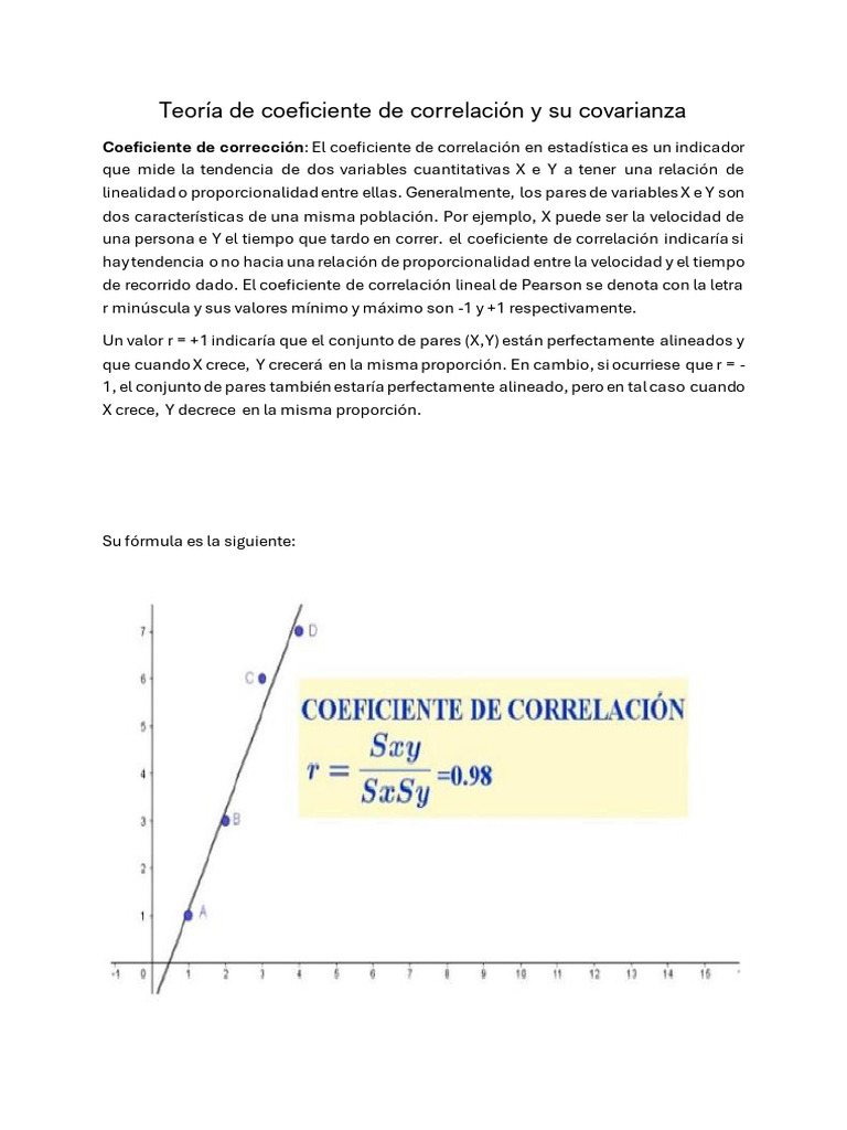 Correlación y Covarianza: Conceptos Clave | PDF