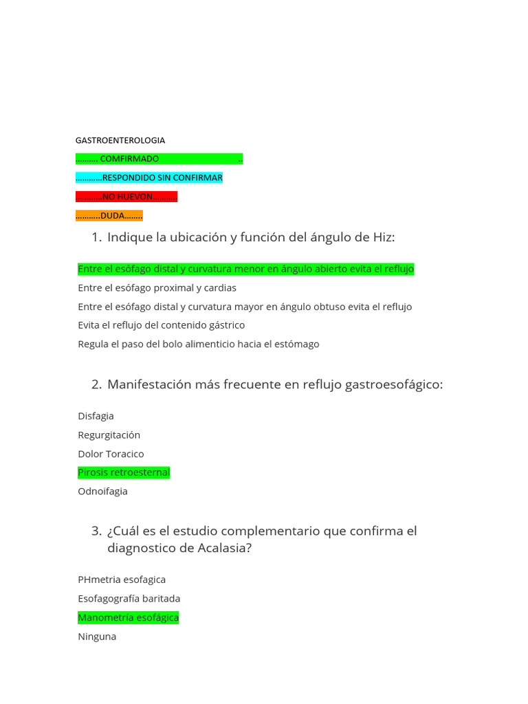 Ángulo de Hiz y Acalasia Esofágica | PDF | La enfermedad por reflujo ...