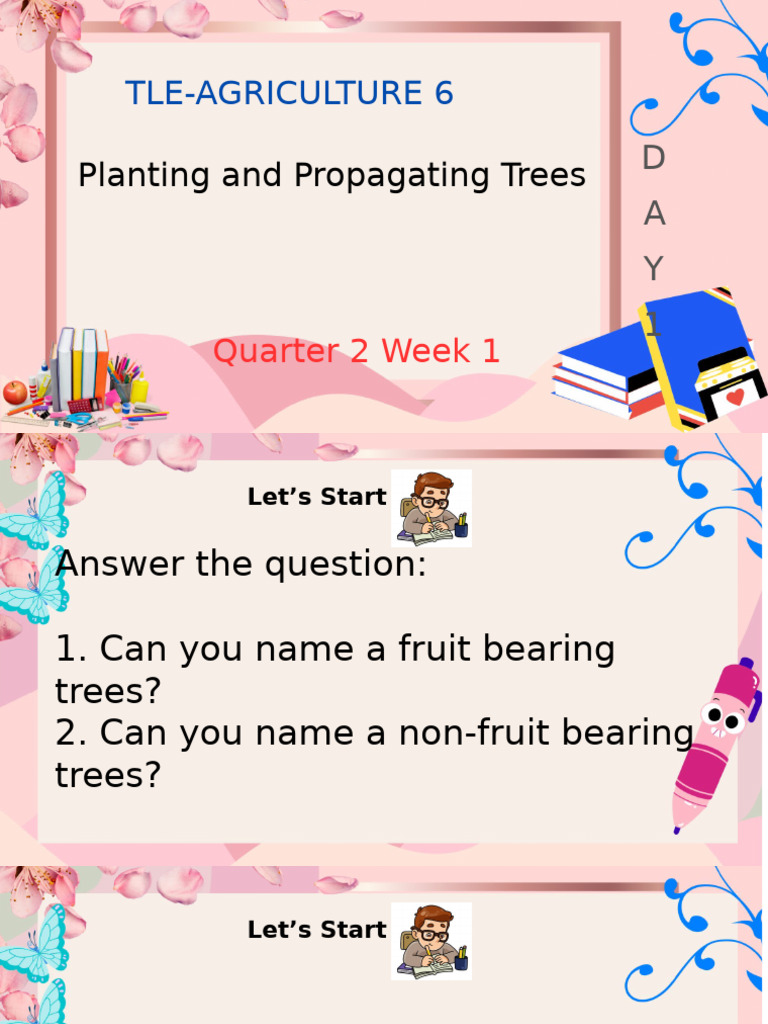 TLE - Agri Q2 Week 1 | PDF | Trees | Plants