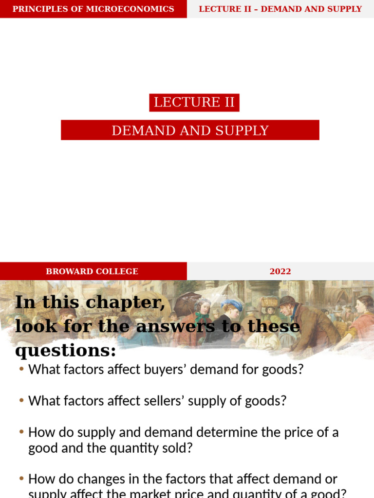 Lecture 2. Demand and Supply | PDF | Demand | Supply (Economics)
