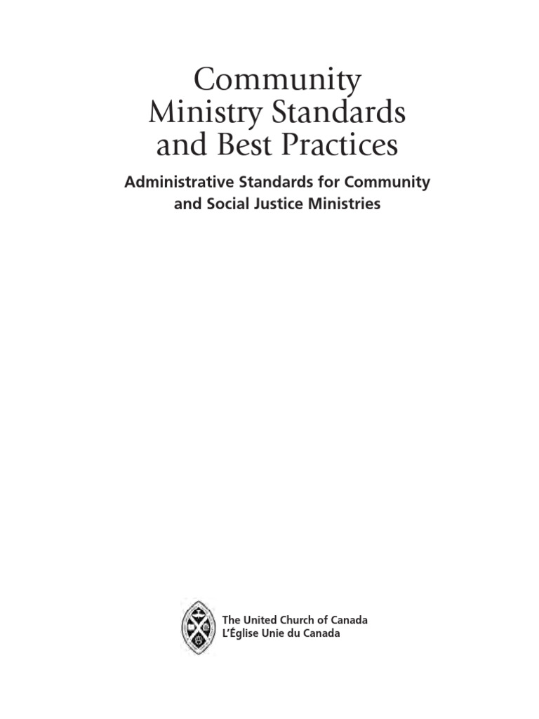 Community Ministry Standards | PDF | Cost Of Living | Insurance