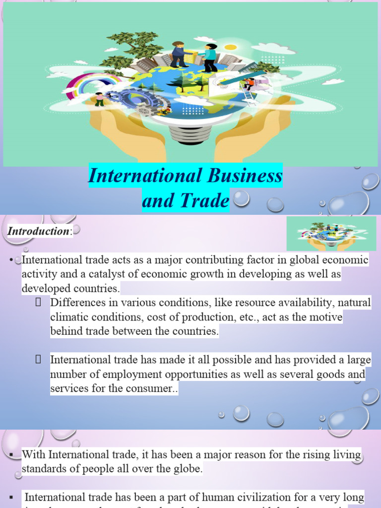 International Business & Trade | PDF | Multi Level Marketing | Tariff