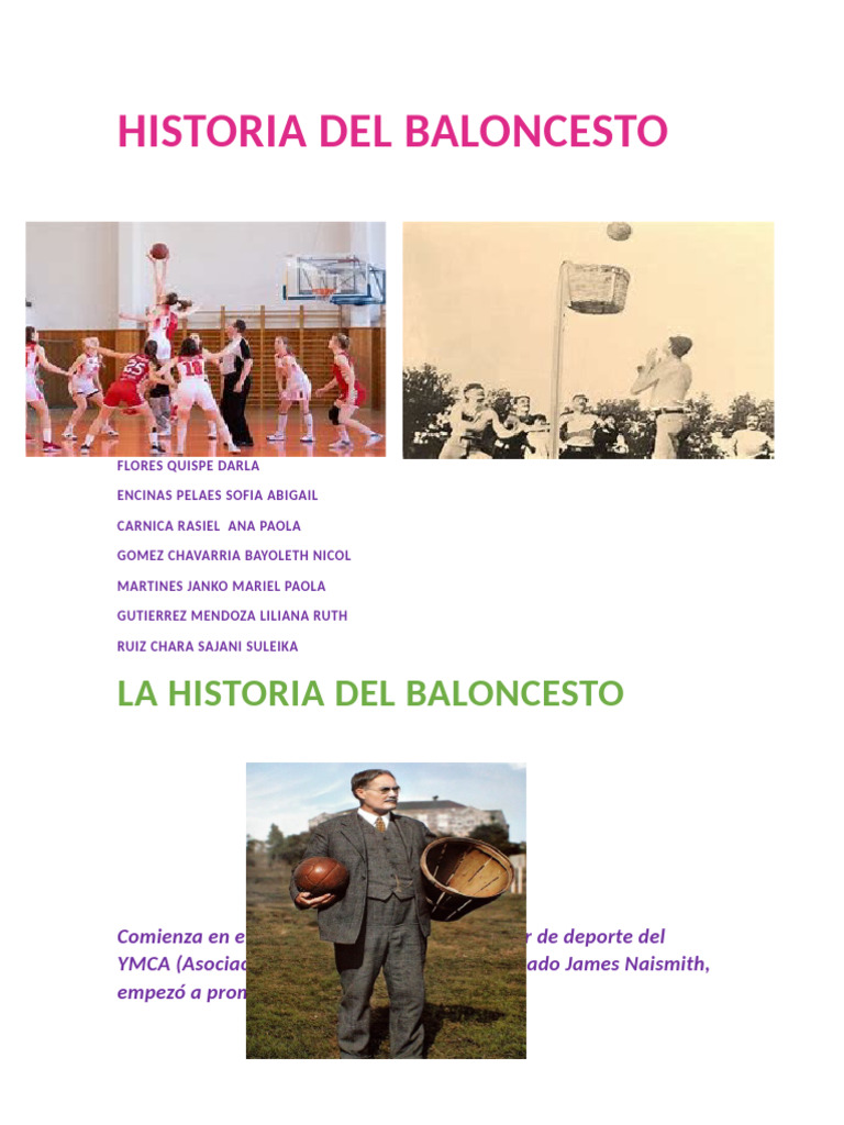 Historia del Baloncesto: Orígenes y Evolución | PDF | Pelota | Deportes
