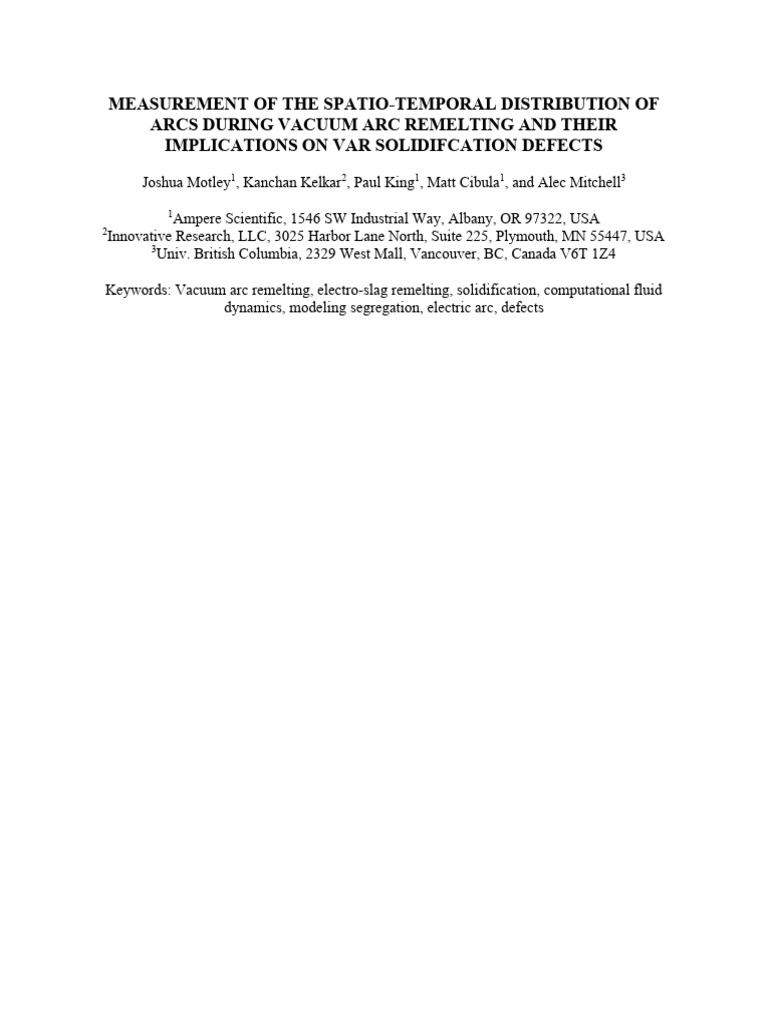 Motley Et Al. - MEASUREMENT OF THE SPATIO-TEMPORAL DISTRIBUTION OF ...