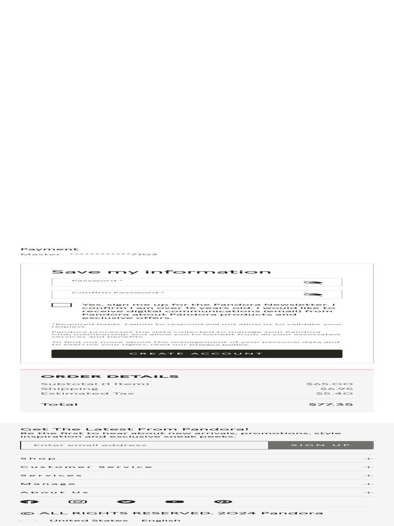 Pandora Order Confirmation | PDF | Law | Self-Improvement