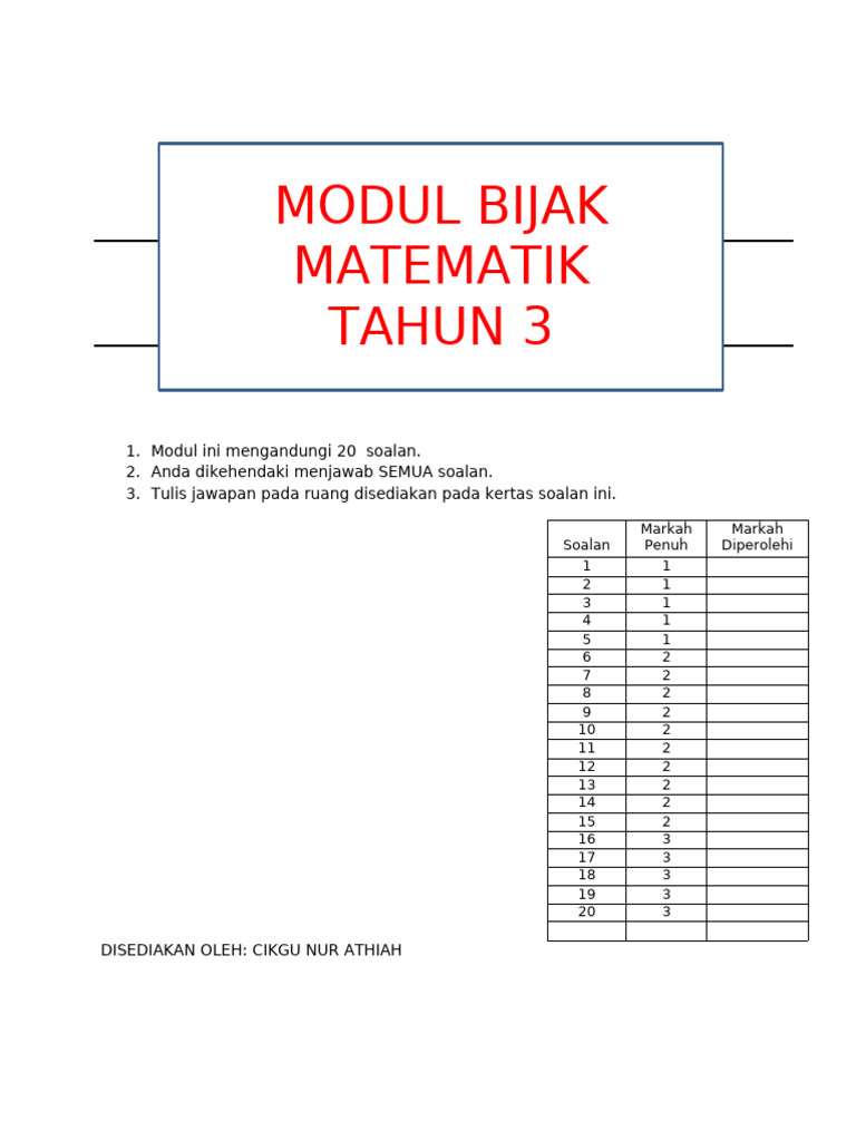 Modul MT THN 3 | PDF