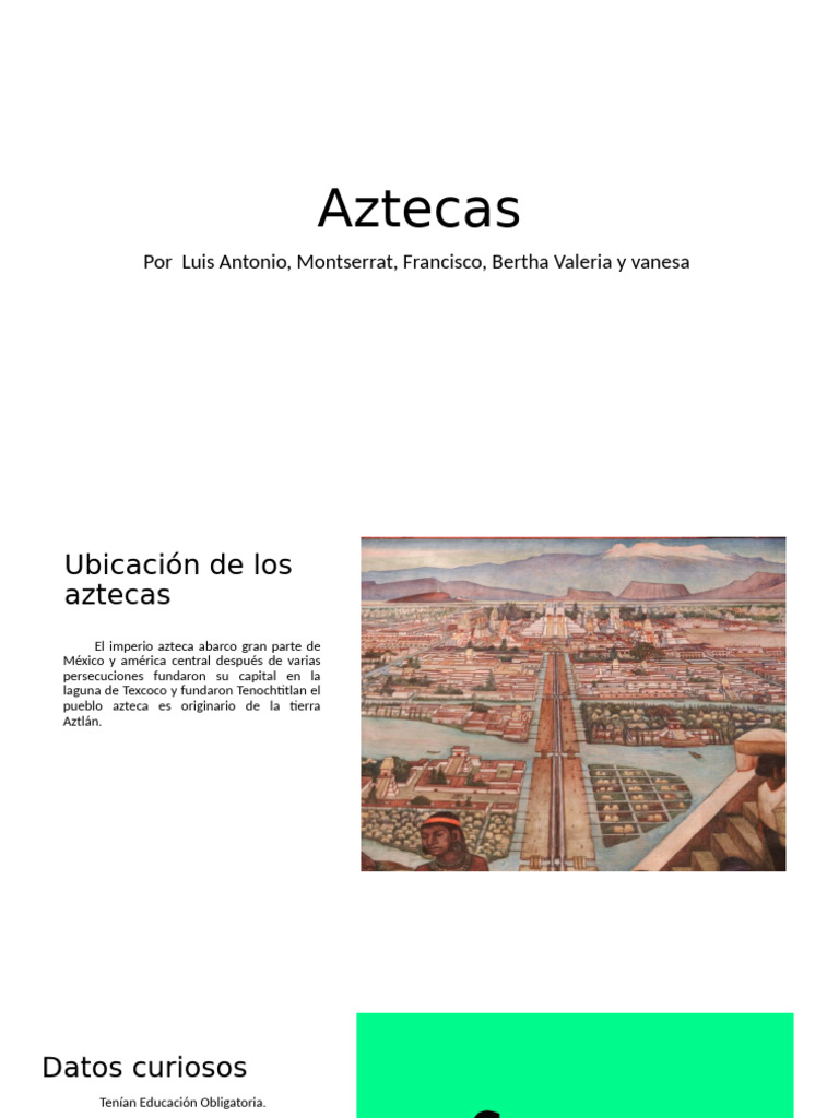 Aztecas | PDF | Ciencias sociales
