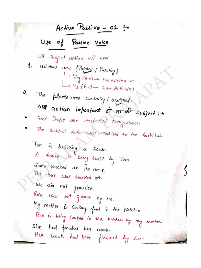 English Grammar Active & Passive #2 | PDF