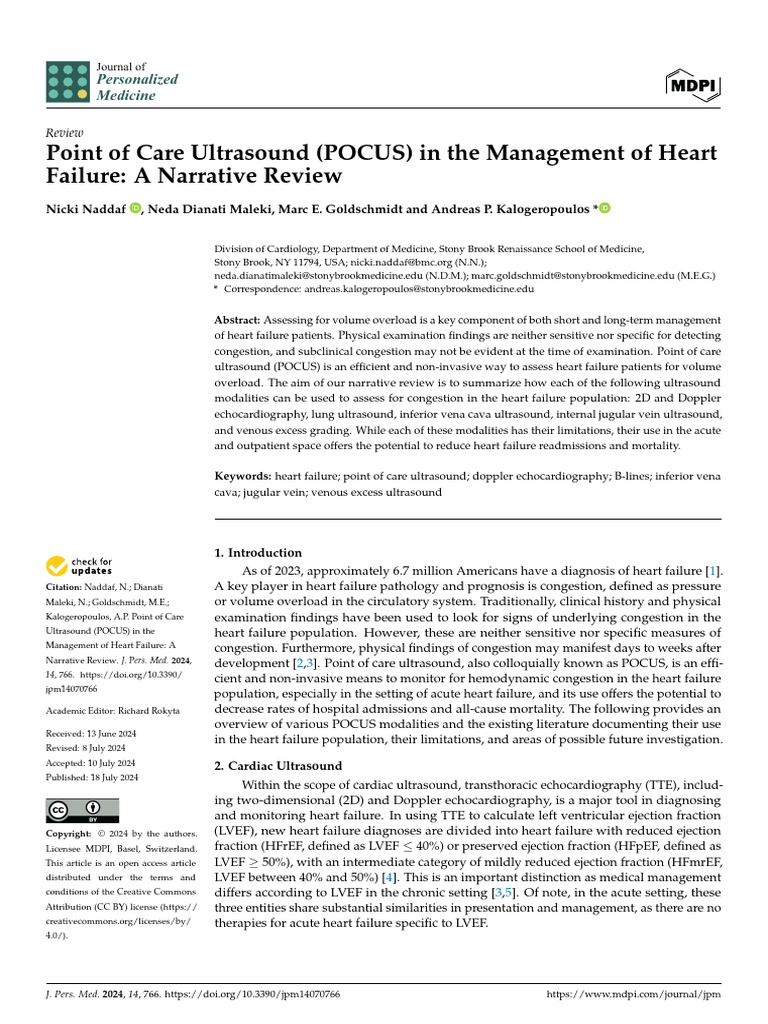 2024 HPM Point of Care Ultrasound POCUS in The Management of Heart ...
