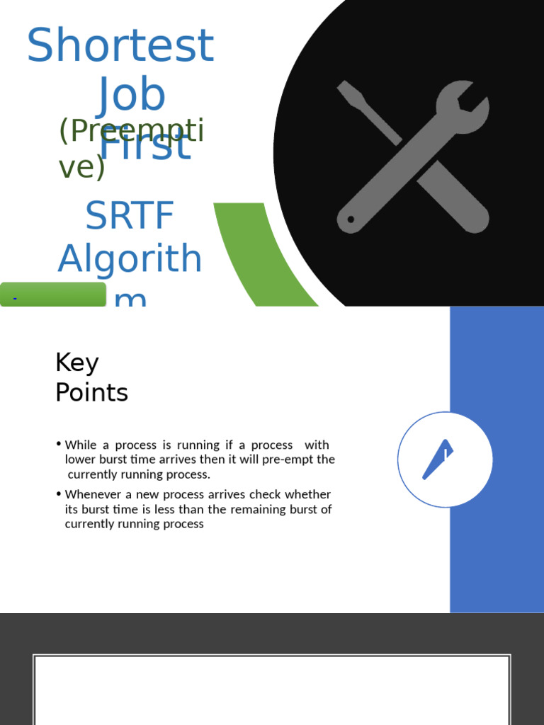 7 Shortest Job First (Preemptive) Algorithm | PDF