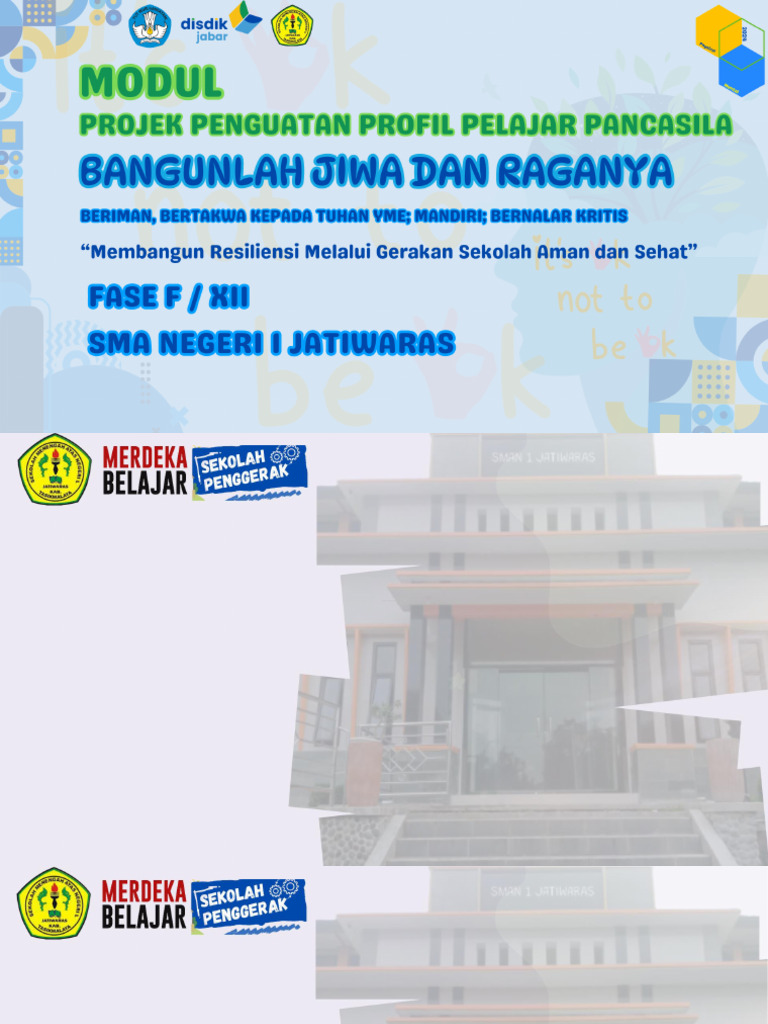 Modul Projek Bangunlah Jiwa Dan Raganya Fase F SMAN 1 Jatiwaras 2024 | PDF