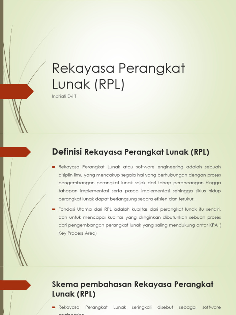 Pengenalan Rekayasa Perangkat Lunak | PDF