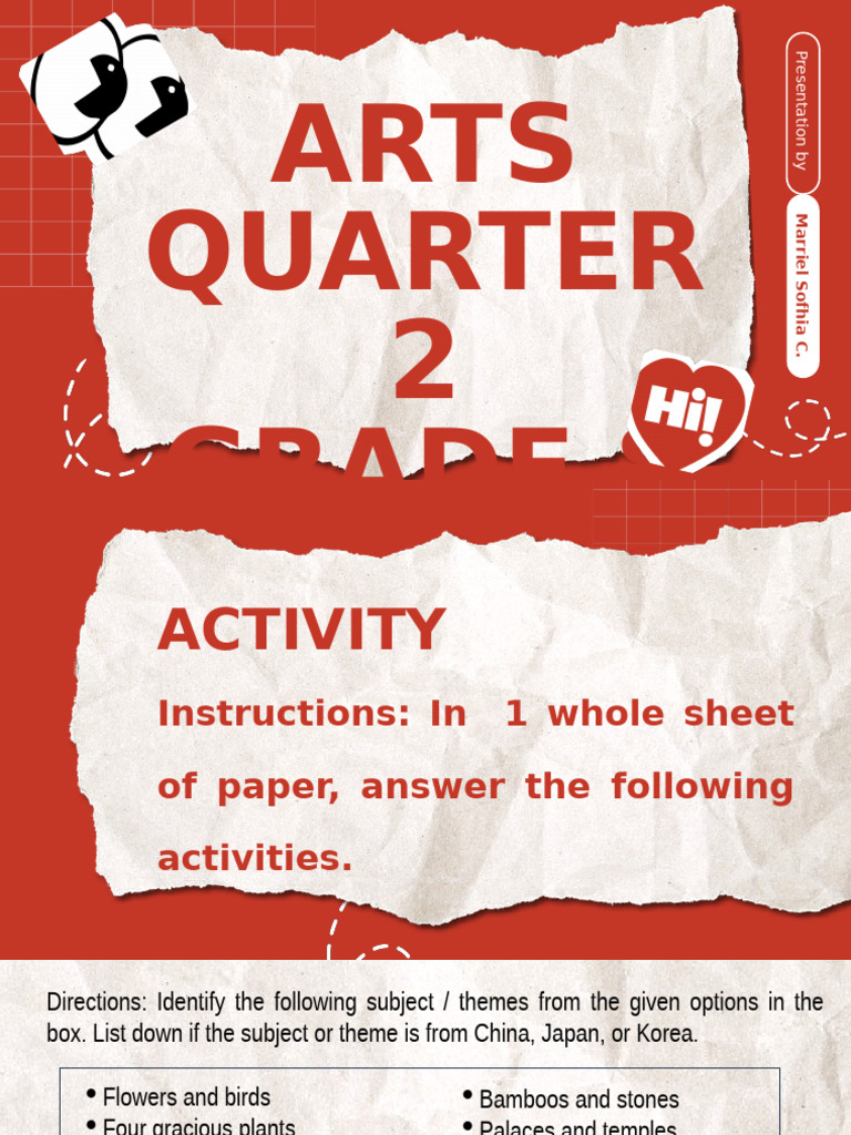 Q2 ARTS Session1 (Activities) | PDF | Ukiyo E | Woodcuts
