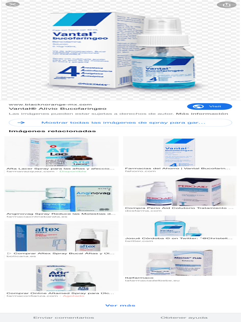 Spray para Garganta Irritada Mexico - Buscar Con Google | PDF ...