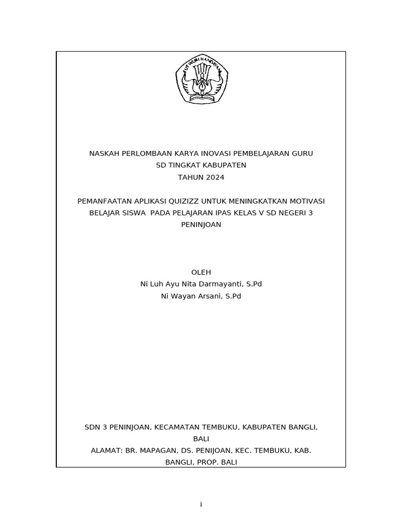 Naskah Inobel Riska Septian - SORAM SBK | PDF